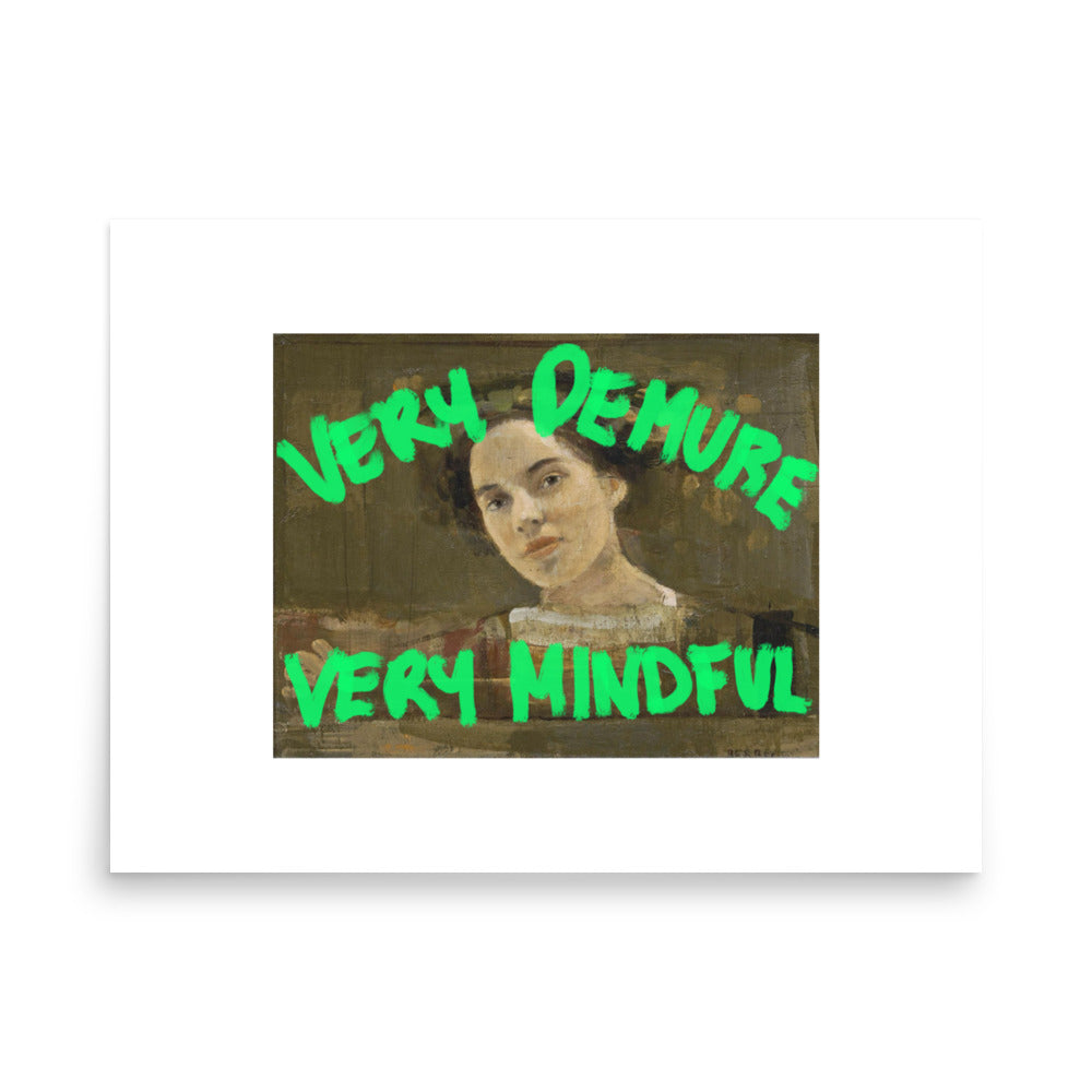 Very Demure, Very Mindful Poster – Balkanish