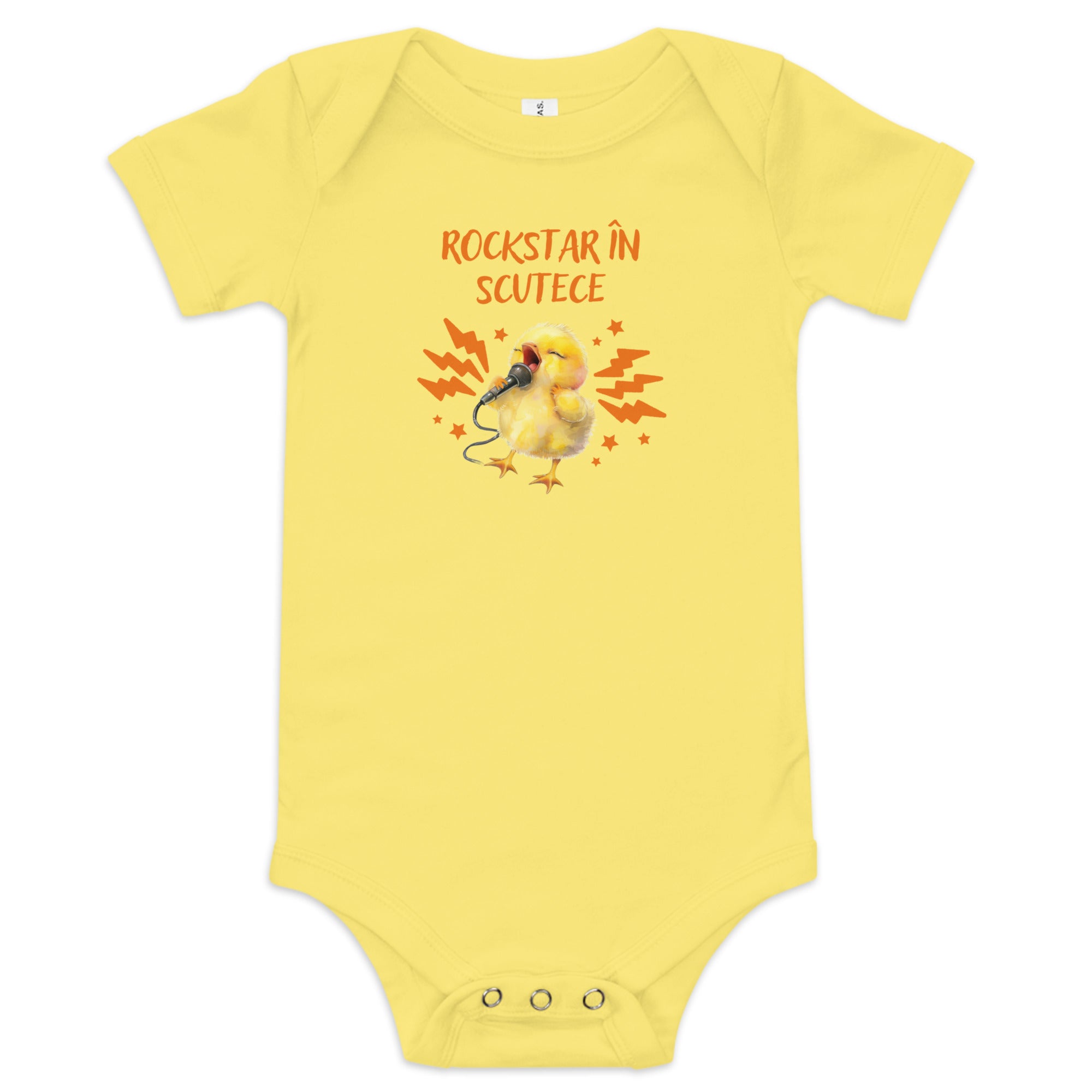 Romanian "Rockstar in Diapers" Baby Bodysuit – Balkanish