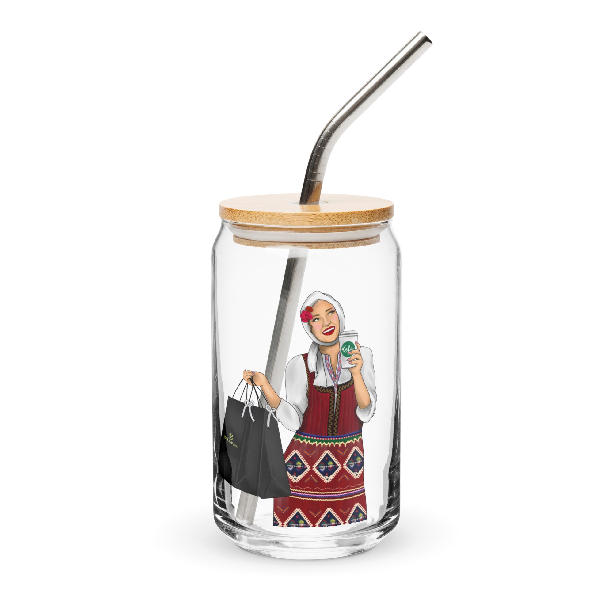 Croatian Baddie Can-Shaped Glass – Balkanish