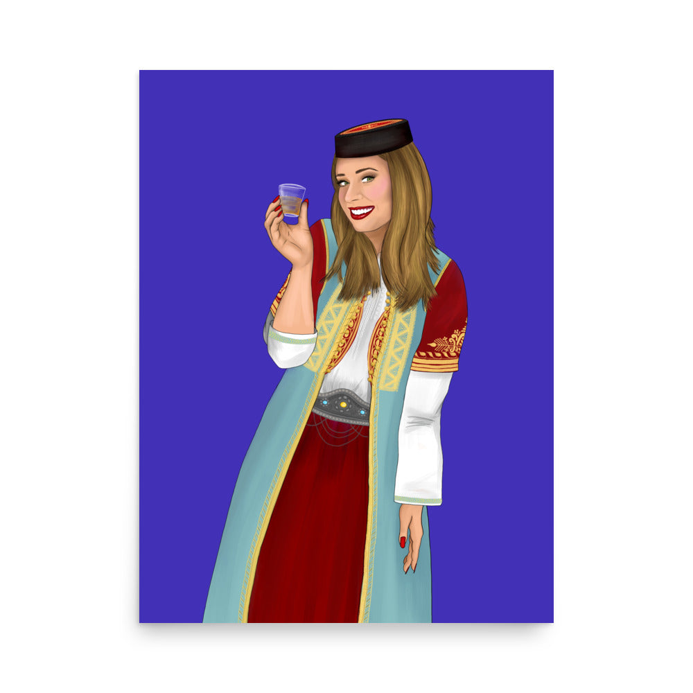 Montenegrin Baddie Poster – Balkanish