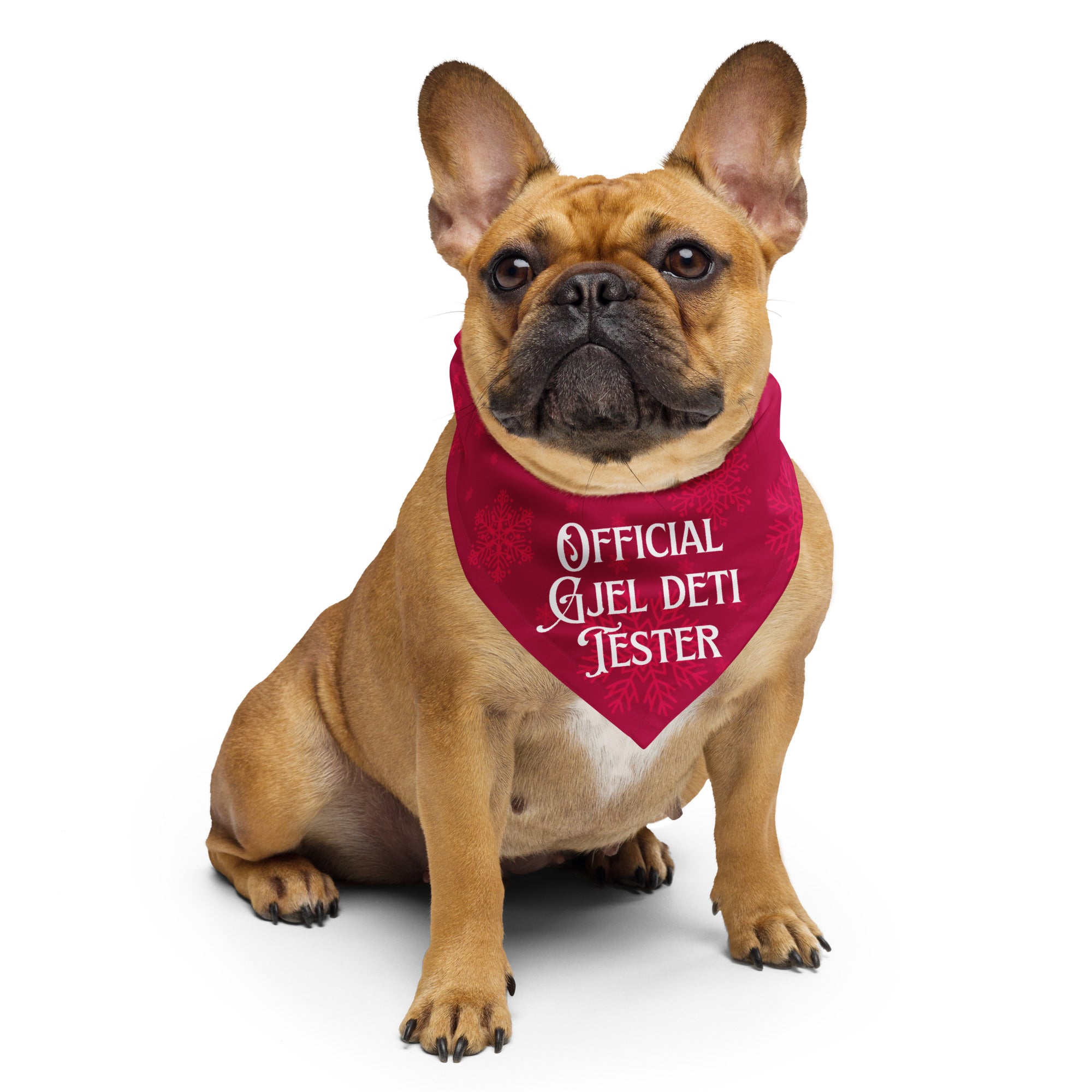 Official Gjel Deti Tester Dog Bandana – Christmas Edition – Balkanish