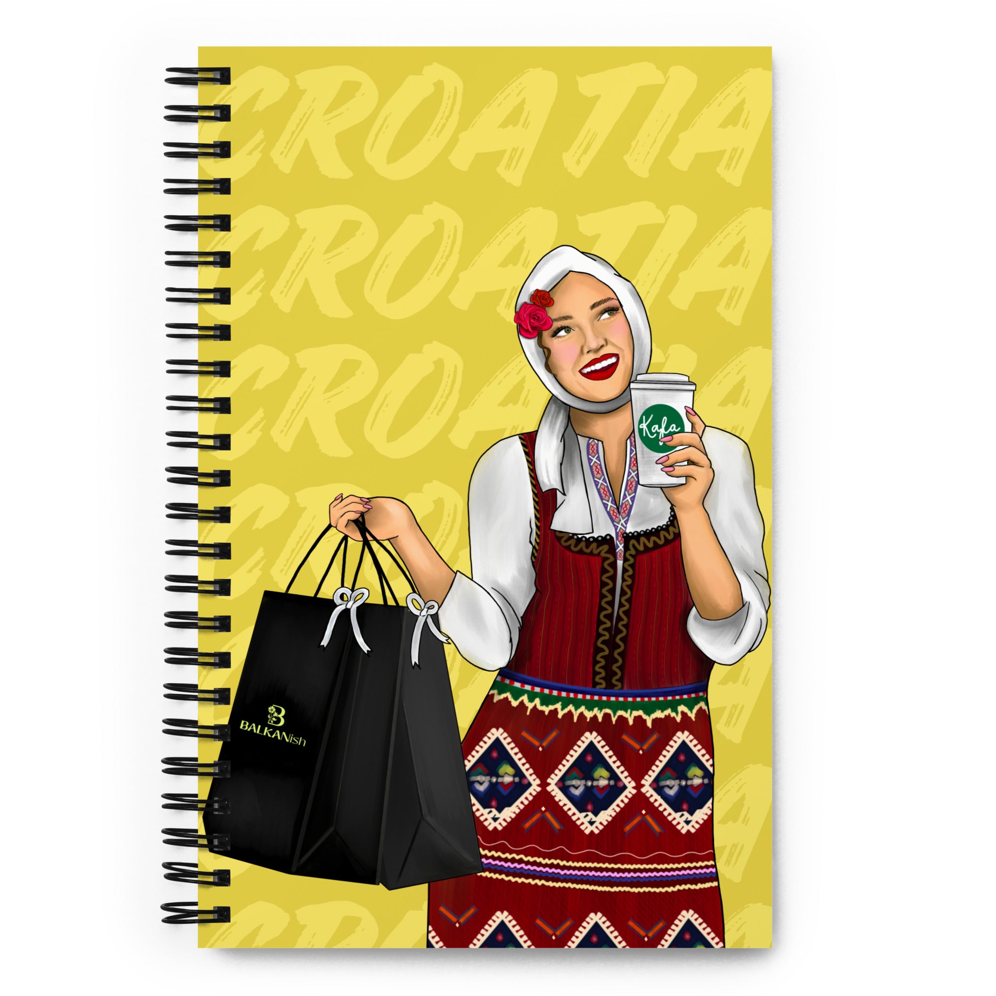 Croatian Baddie Dotted Notebook – Balkanish